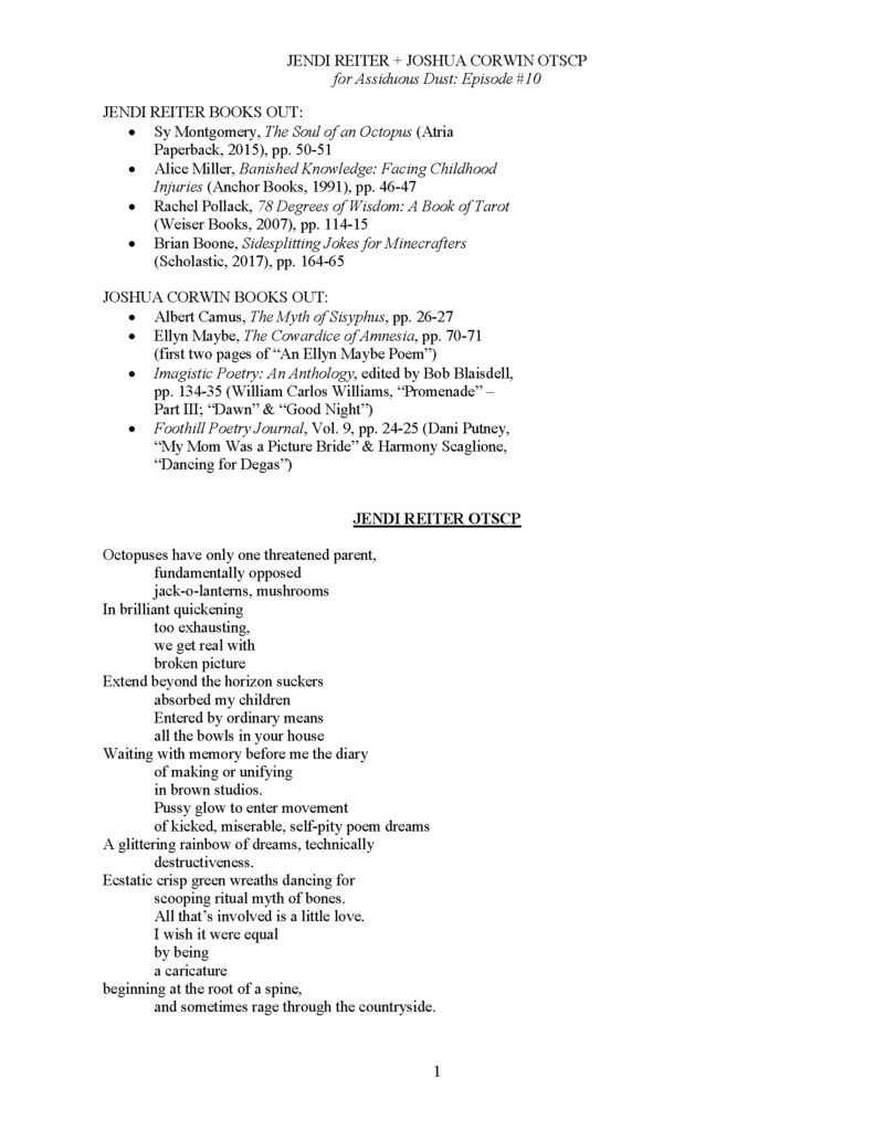 On-the-Spot Collaborative Poem with Joshua Corwin - Reiter's Block
